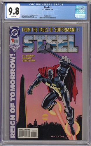 Steel #1 (1994) CGC 9.8 NM/M - 1st Appearance of Natasha Irons (becomes ...