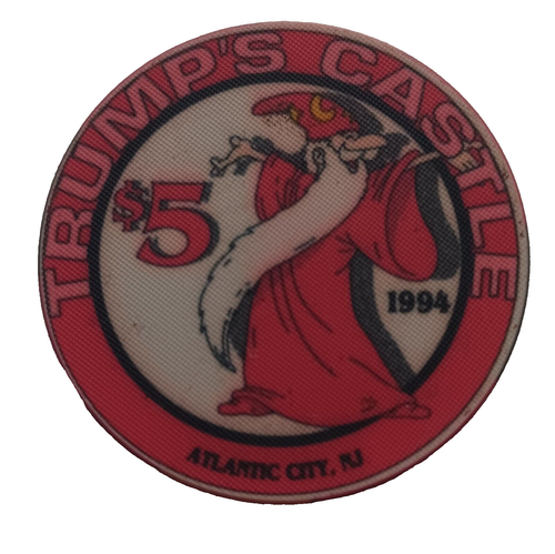 Trumps Castle Casino 1994 $5 Wizard Poker Chip Atlantic City New Jersey ...