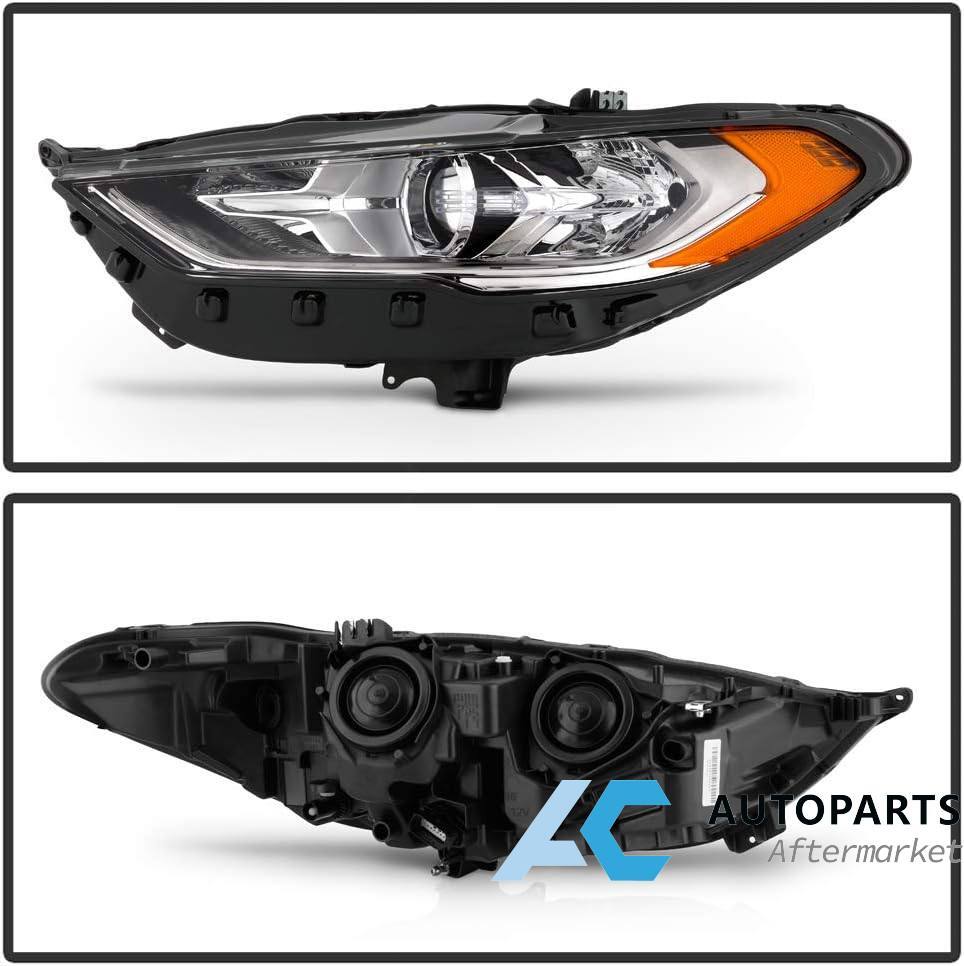 For 2017-2020 Ford Fusion Headlights Headlamps Halogen w/ DRL Left ...