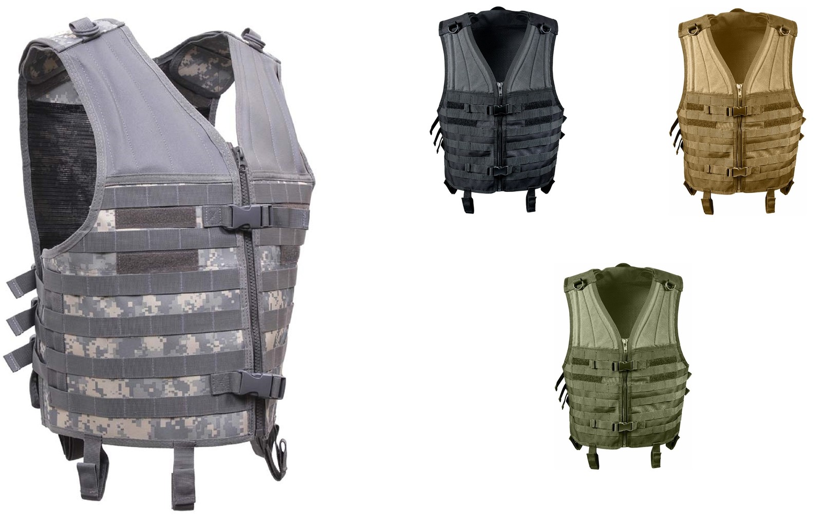 Modular Tactical MOLLE VEST Military Combat Hunting Army Airsoft ...