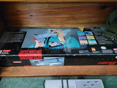 Super NES Super Scope 6 Light Gun & Game for Super Nintendo in Box SNES ...