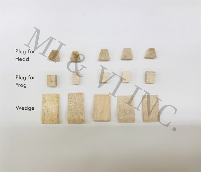 Mivi Quality Wooden Plugs Wedges for Violin Viola Bow - 5 Sets 15 ...