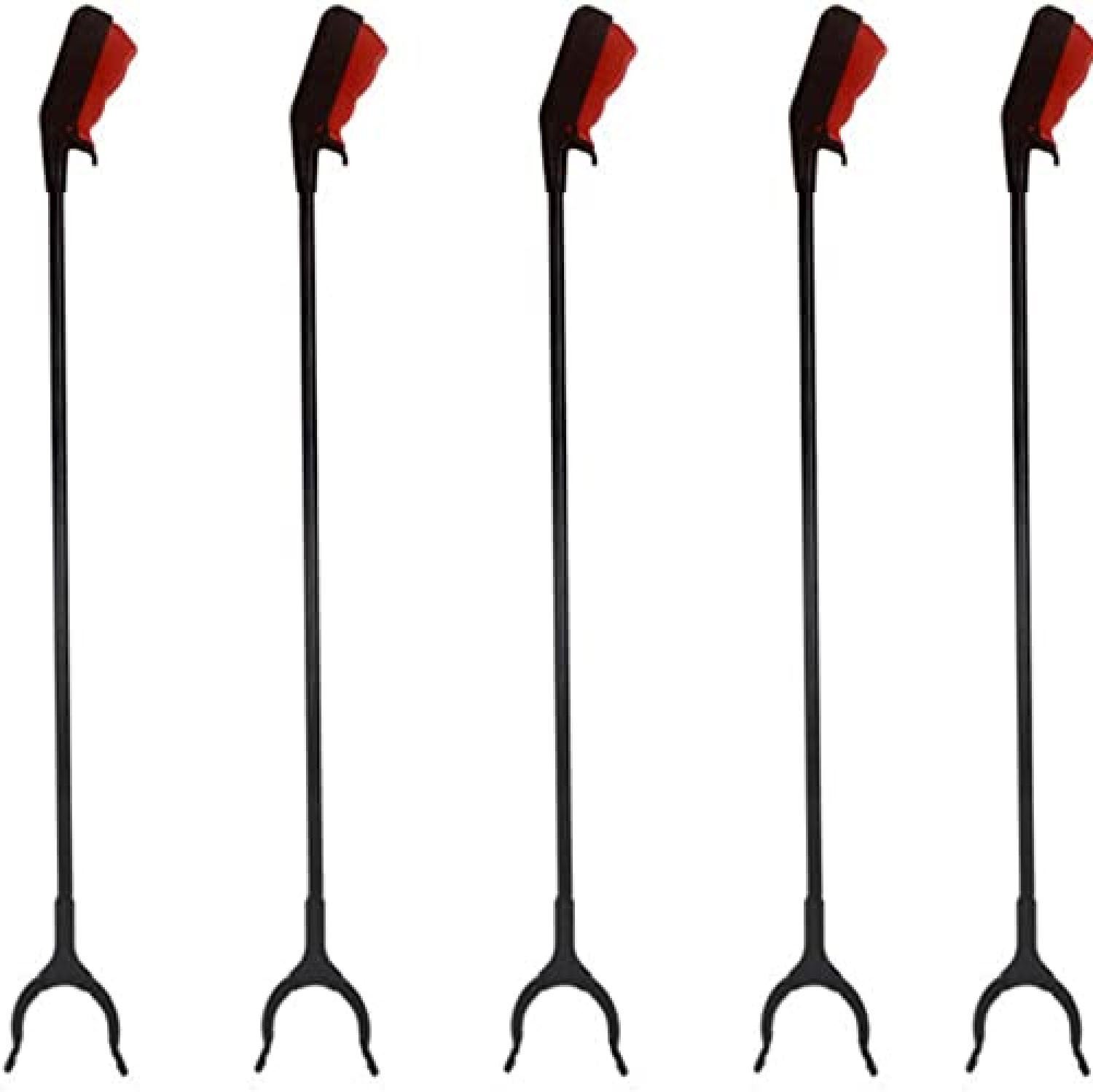 5 X LONG REACH GRABBER REACHER LITTER PICKER HELPING HAND HELD PICK UP ...
