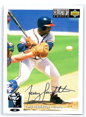 Terry Pendleton 1994 Collector's Choice #372 Silver Signature | eBay