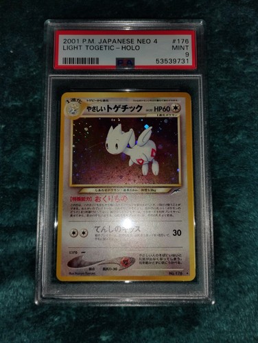 Pokemon JAPANESE Light Togetic NEO 4 Destiny PSA9 MINT HOLO Card No ...