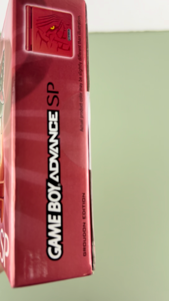 NEW Pokemon Center Groudon Game Boy Advance SP System Console Sealed | eBay