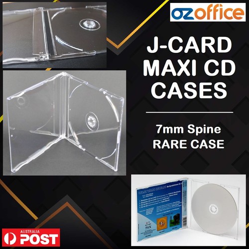 J Card Maxi RARE 7mm Semi Slim CD Cases Maxi CD Case Clear Slimline ...