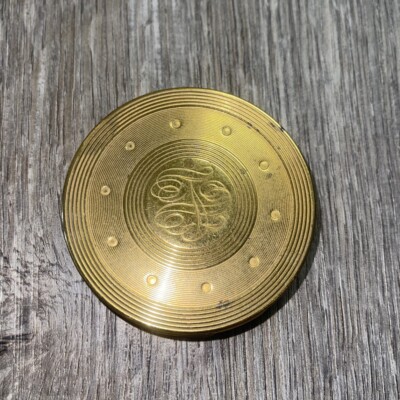 Fuller Brush Company Pressed Powder Compact Makeup Mirror Purse Round Gold color | eBay