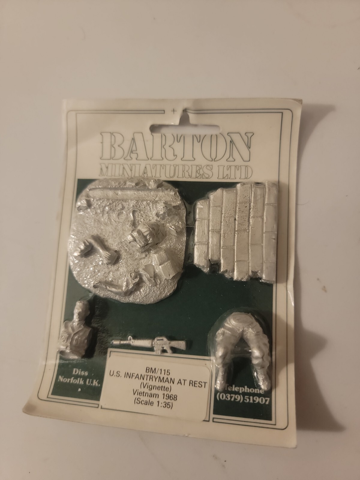 barton miniatures U.S. Infantryman at rest vignette vietnam 1968 1/35 ...