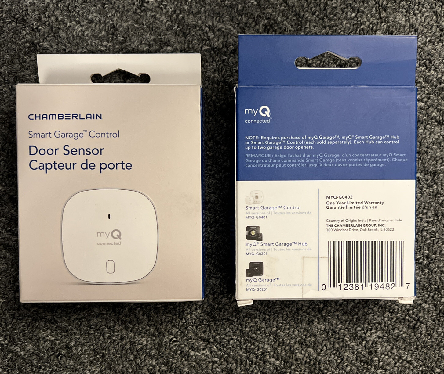 Chamberlain MYQ-G0402 Garage Door Sensor - White for sale online | eBay