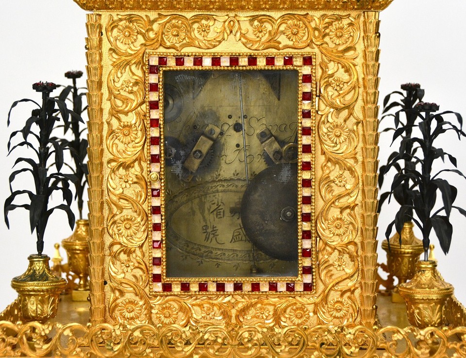 Massive Chinese Ormolu High Relief Bronze Elephant Automaton Music ...