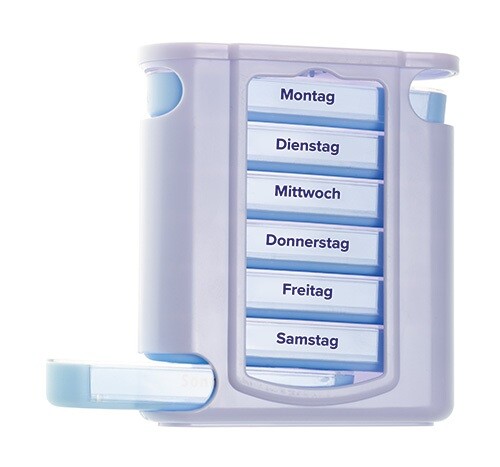 Lifemed Wochendispenser 7-Tage-Tablettenbox 12,8 cm x 11,2 cm x 4,2 cm ...