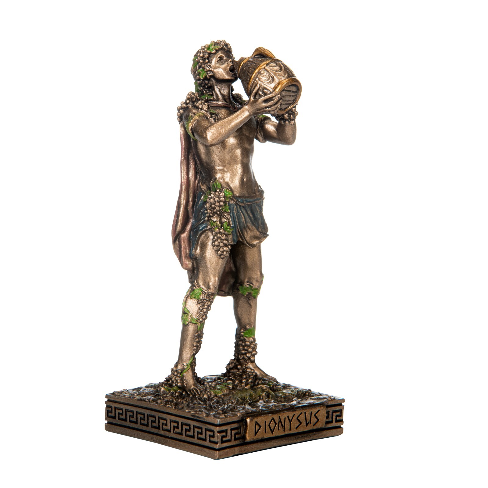 Dionysus Statue Bacchus Greek God of Wine Grape-Harvest Miniature Cold ...