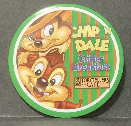 Disneyland - Chip N Dale Critter Breakfast Storytellers Cafe - Button ...