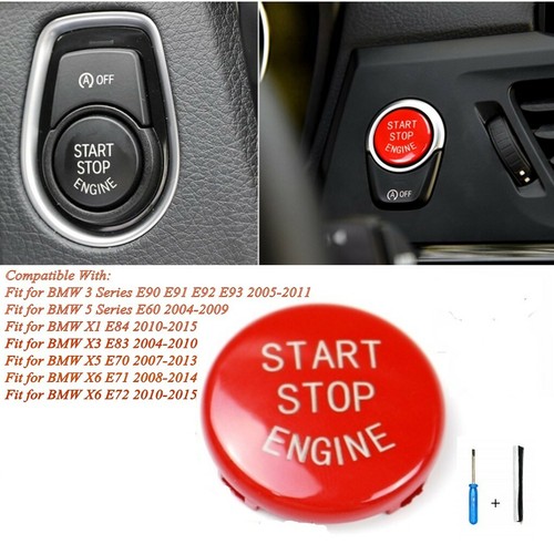 Car Engine Start Stop Button Red Cover Trim For BMW E90 E91 E60 E84 E83 E71 E72 | eBay Australia