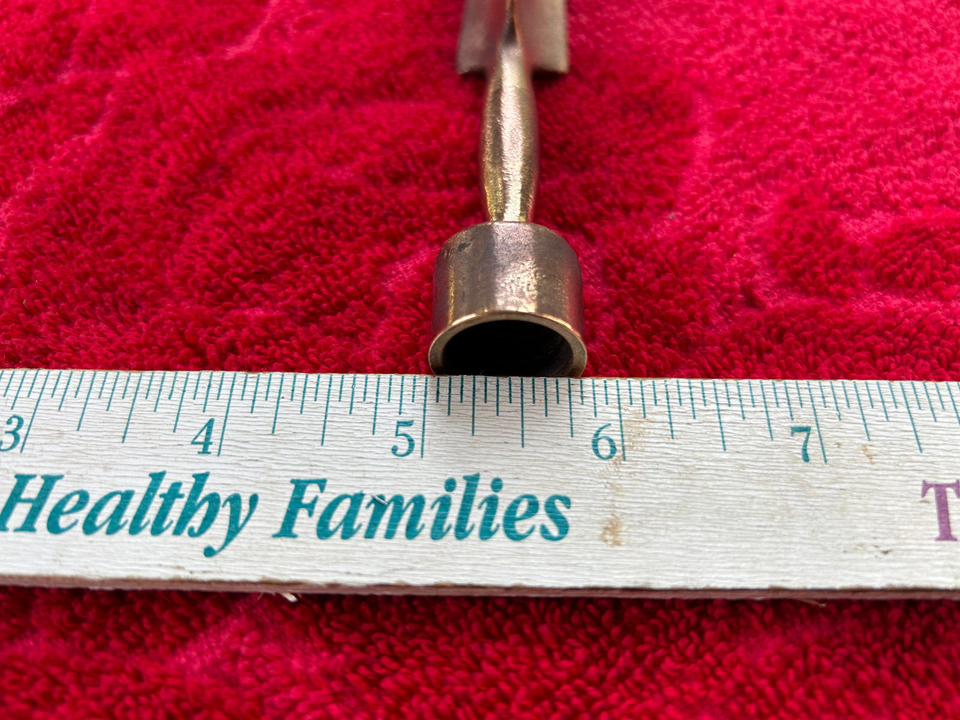 Three Sided Cast Brass Lightning Rod Topper Marked "MILLER", Free S/H ...