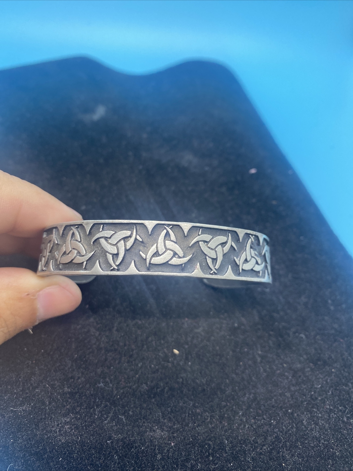 Vintage Signed Zik Zok TM & C Celtic Pewter Cuff Bracelet | eBay
