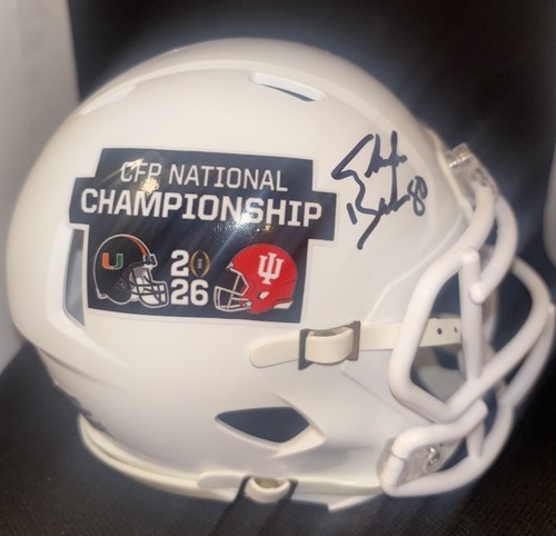 Charlie Becker Signed Mini Helmet Autographed Auto Indiana Hoosiers ...