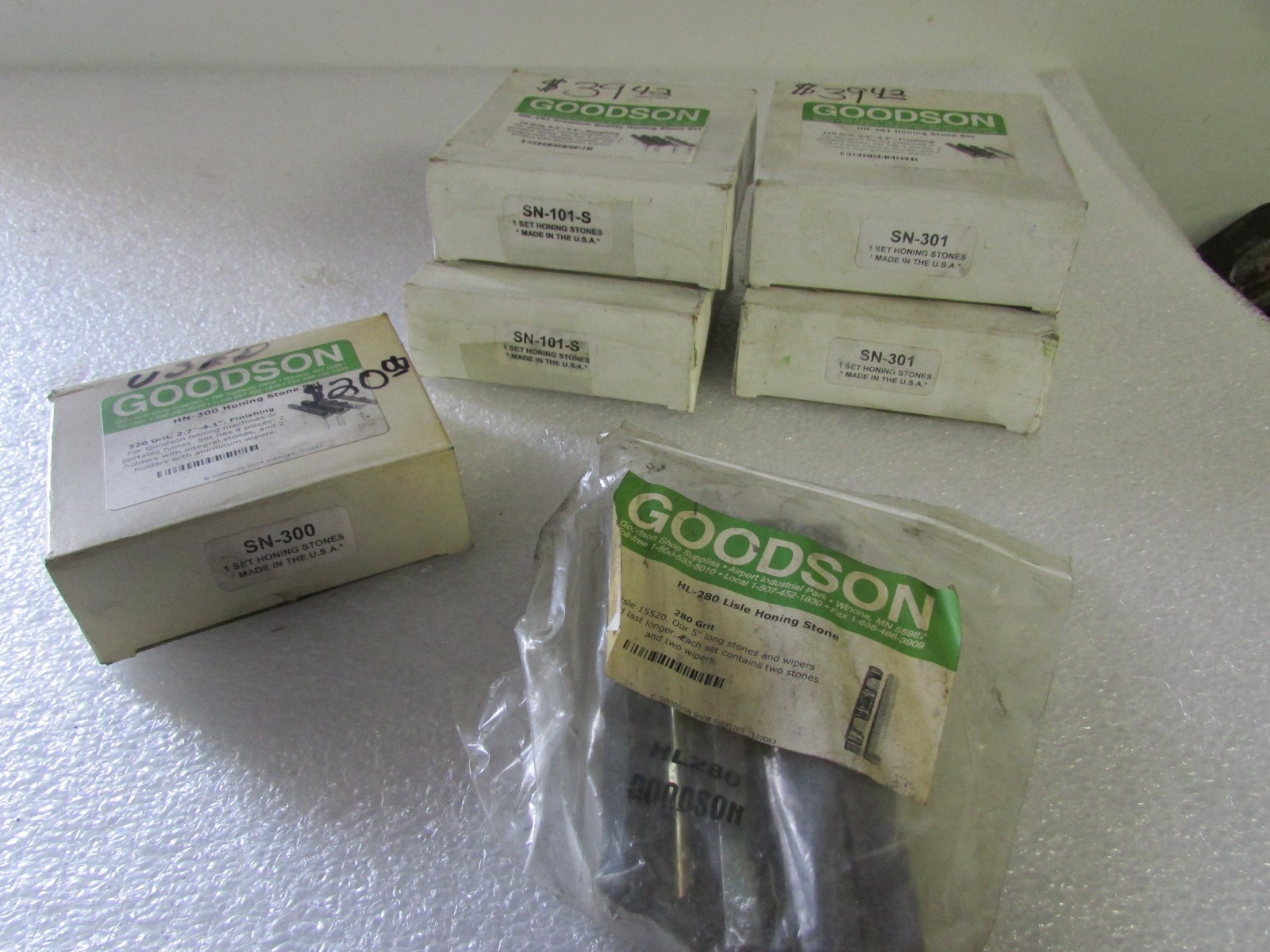 Goodson Honing Stones Mixed Lot HL-280 SN-300 SN101S SN301 Honing ...