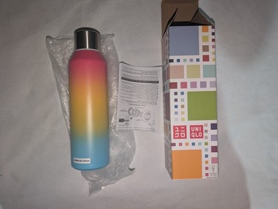 Limited UNIQLO Stainless Steel Water Bottle Rainbow 16oz 400ml New | eBay
