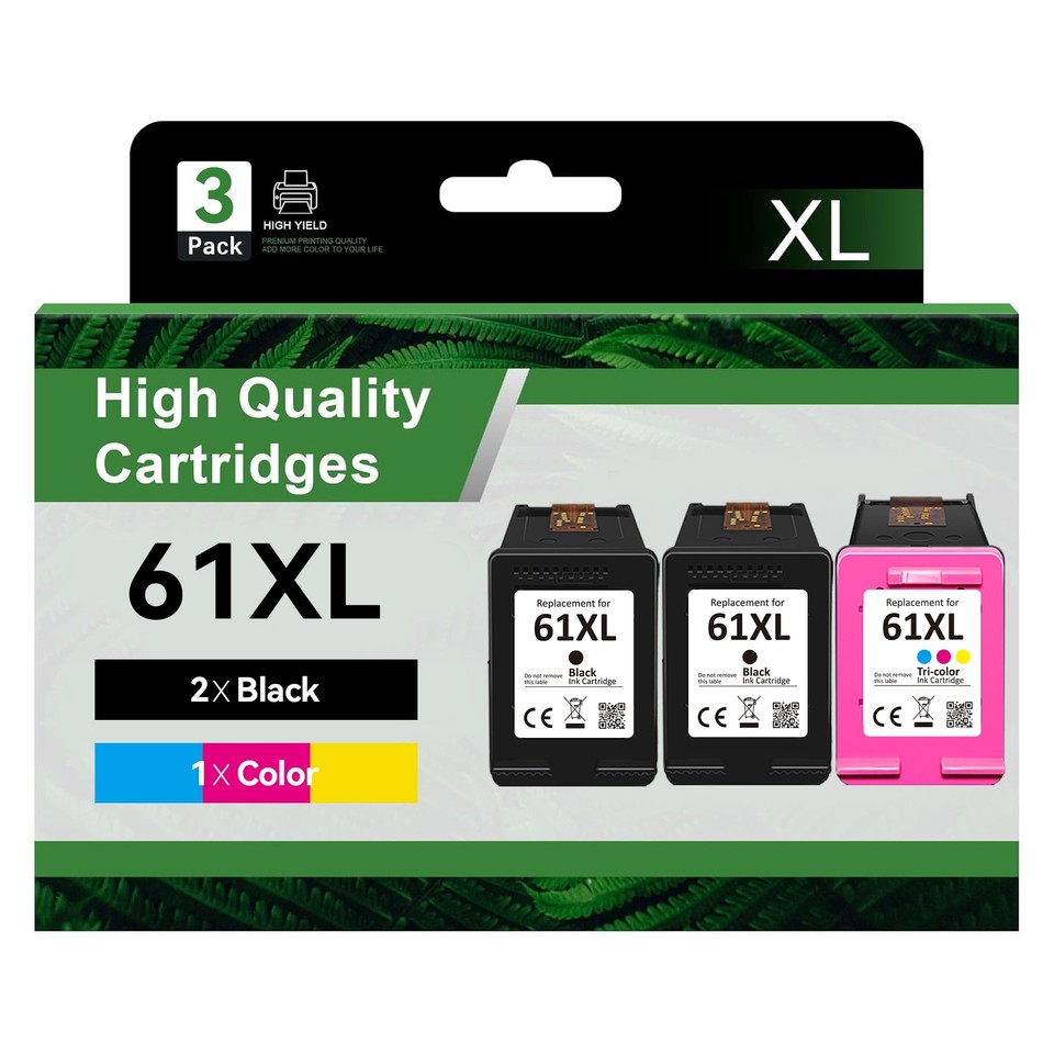 61 XL Ink Cartridges for HP 61XL Ink ENVY 4500 4501 4502 4504 5530 5531 ...