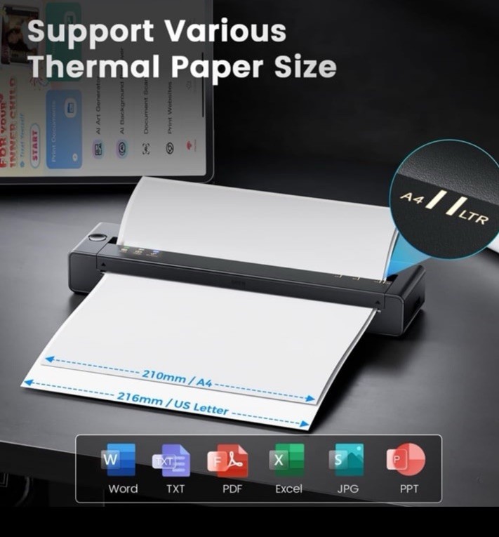 Dot Matrix Computer Printers Portable Inkless Printer | eBay