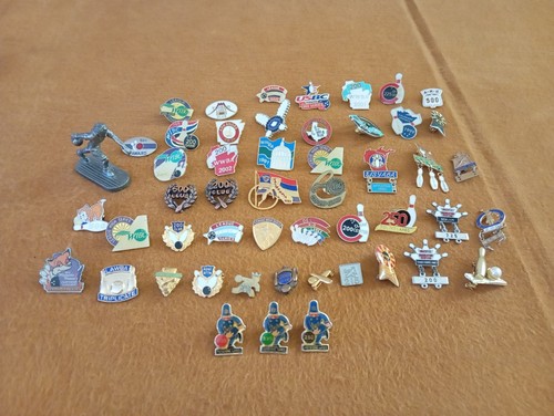 Vintage Bowling Award Enamel Pin Lot 200 500 Club WWBA WIBC 50 Pins. | eBay