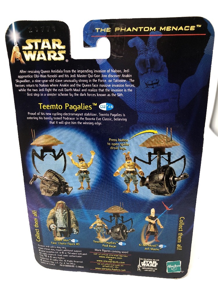 Star Wars The Phantom Menace Teemto Pagalies Pod Racer Figure | eBay
