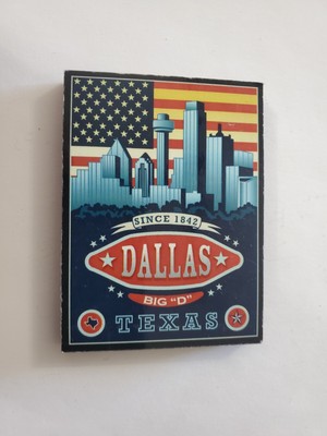 VINTAGE FRIDGE MAGNET DALLAS TEXAS, THE BIG "D", SINCE 1842 | eBay