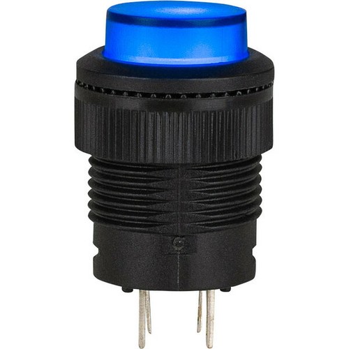 2-Pack SPST 3V Blue Illuminated Push Button N.O. Momentary Switch Rated ...