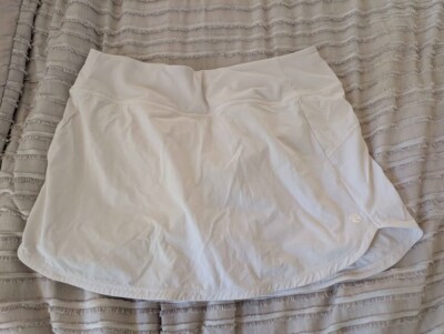 Rhoback Steffi Active Skort Womens Small S White Tennis Skirt Golf EUC | eBay