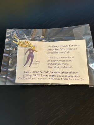 Vintage Collectible Every Woman Counts Metal Pin Back Lapel Pin Hat Pin ...