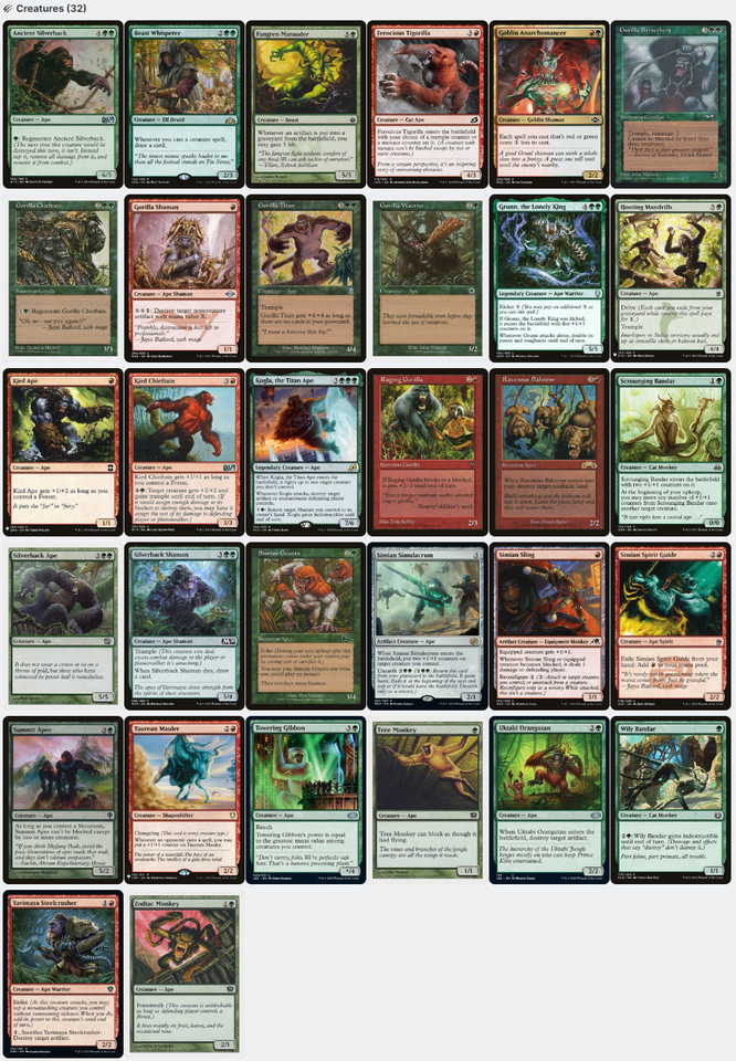 Kibo, Uktabi Prince MONKEY APE TRIBAL Artifact Magic MTG Custom ...