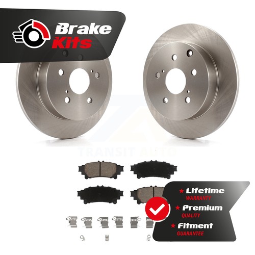 Rear Disc Brake Rotors And Ceramic Pads Kit For 2012-2017 Toyota Prius ...