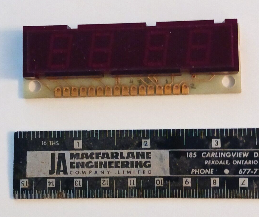 4 Digit Red LED Clock Display DIS-739-Made In Korea | eBay