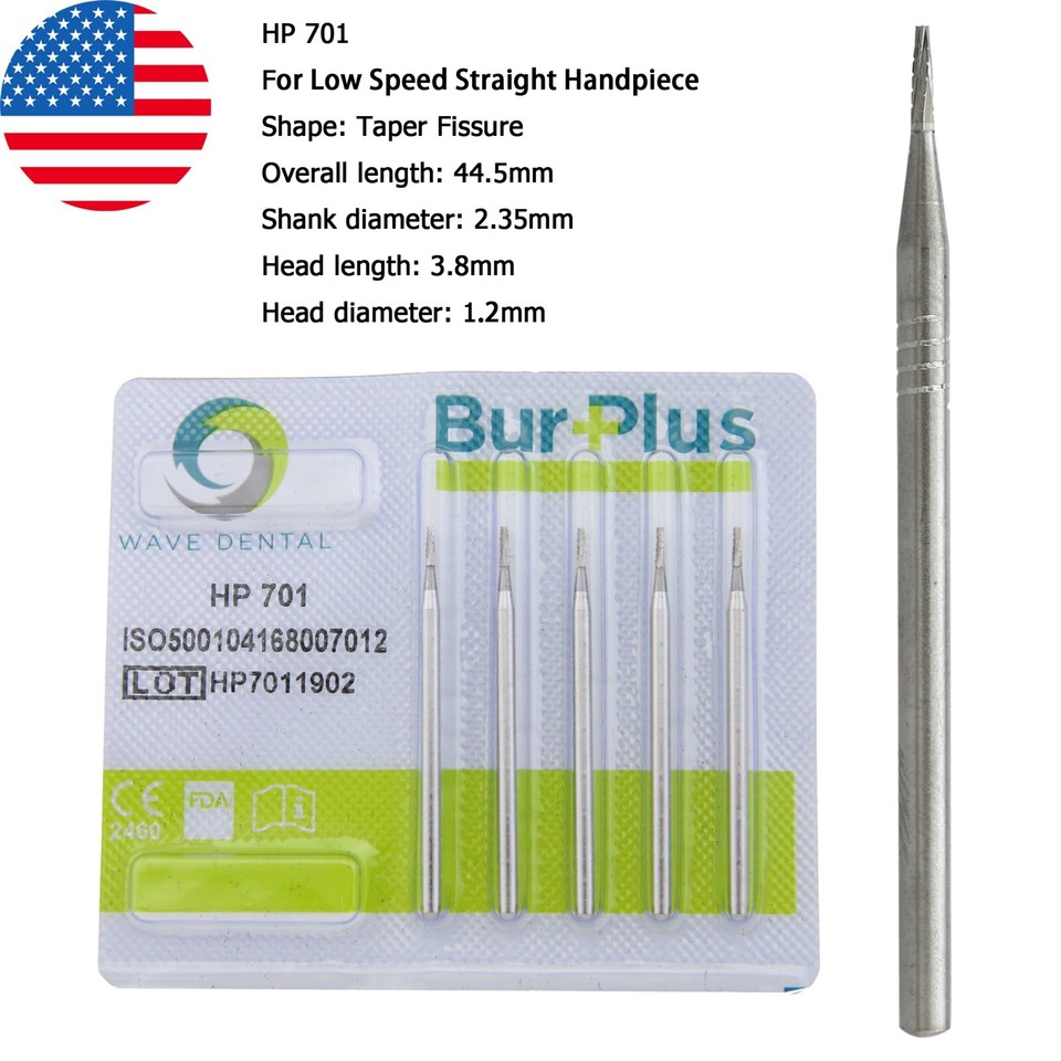WAVE Dental Carbide Burs Surgical Straight Handpiece Burs HP 557 702 ...