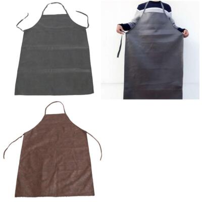 PU Leather Waterproof Waiter Cooking Apron Farm Cateen Ect. | eBay