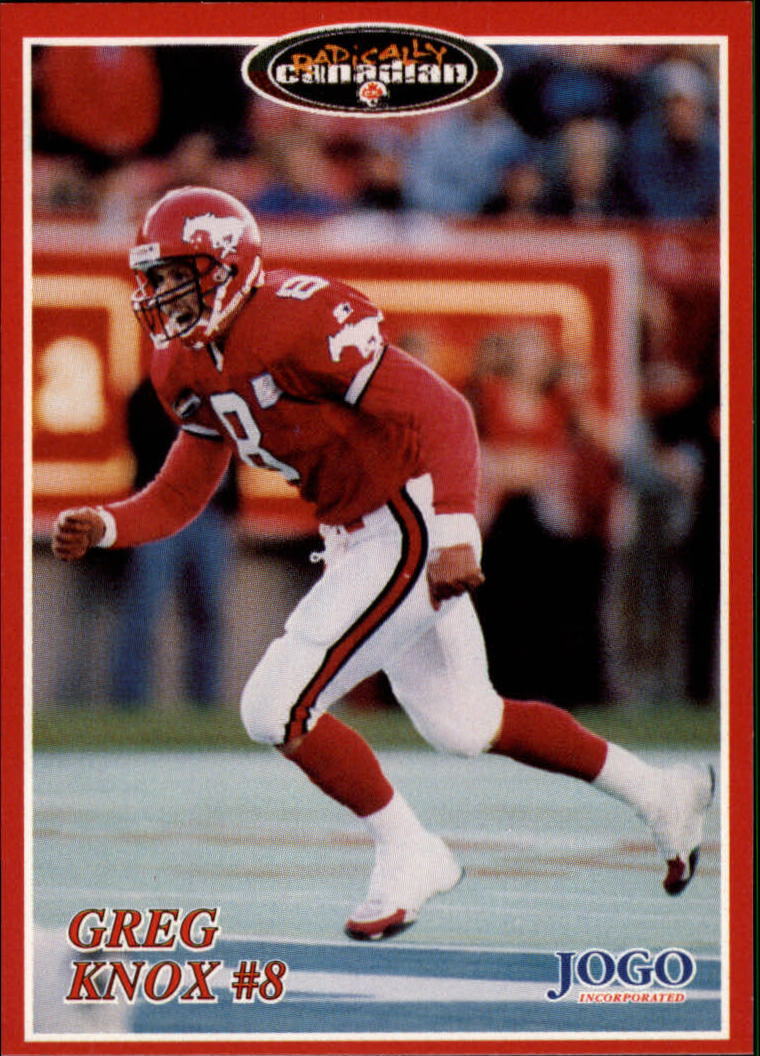 1996 Jogo CFL - #92 Greg Knox for sale online | eBay