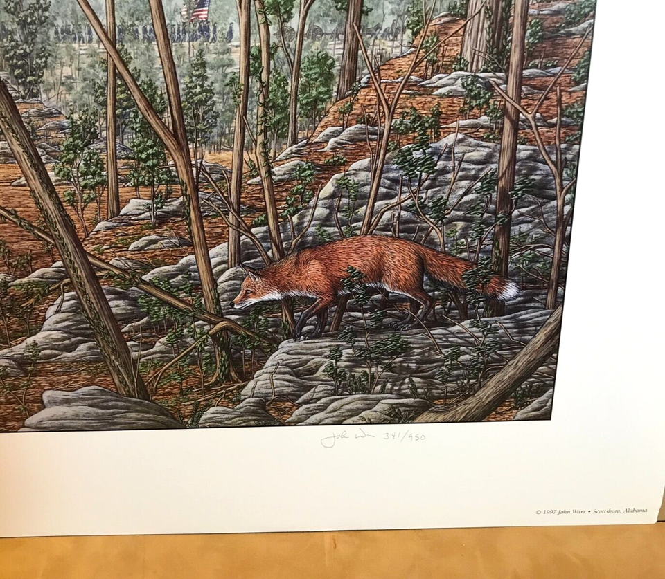 John Warr Limited Edition Civil War Art print Out Foxin' The Enemy ...