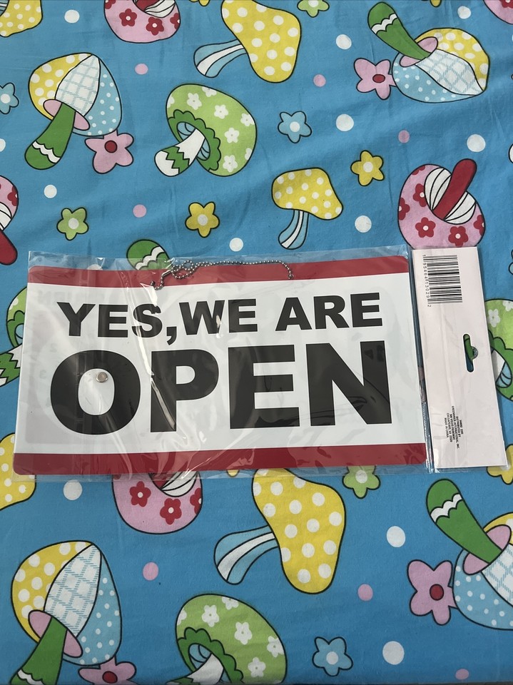 Jot Red White Colored Open Closed Sign Please Call Again Yes We Are ...