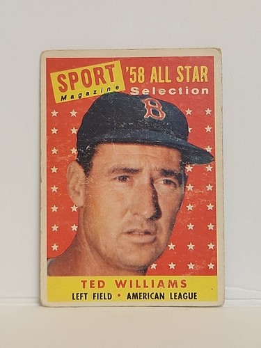 1958 Topps #485 Ted Williams All-Star -creased | eBay