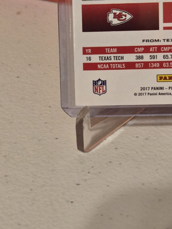 Patrick Mahomes RC 2017 Panini Playoff ROOKIE Card #204 Chiefs SUPER ...