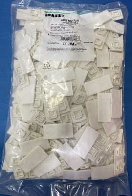 Panduit ABM100-A-D Adhesive Backed Cable Tie Mount, 4-Way, 1” x 1 ...