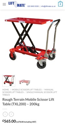 All Terrain Hydraulic Lift Trolley 3" Traction Engine Live Steam loco ...