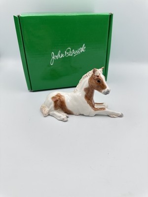 John Beswick Vanner Pony Foal figurine. Original Box Piebald Version ...