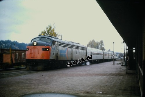 Original Slide Amtrak #795 E8A 334 at Depot at Kelso Washington | eBay