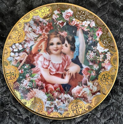 Dearest Kiss From The Romantic Victorian Keepsakes Plate- Great ...