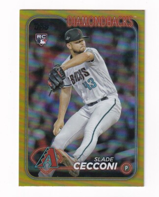 2024 TOPPS SERIES 2 BASEBALL SLADE CECCONI GOLD FOIL PARALLEL ROOKIE ...