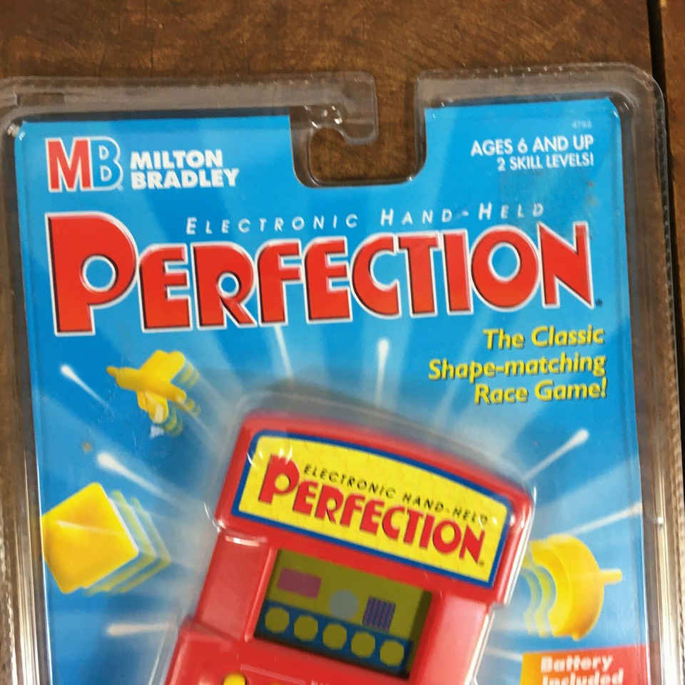 Rare Vintage Milton Bradley Perfection Hand Held Travel Electronic Game ...