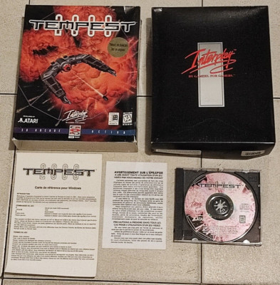 TEMPEST 2000 JEU PC Big Box carton COMPLET CIB ATARI INTERPLAY 1996 DOS ...